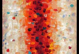 New Vertical Abstract Painting on Paper - Paperblog