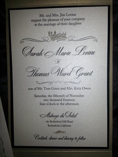 DIY Black White And Gold Wedding Invitation Paperblog