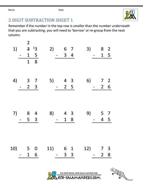 3 Digit Subtraction Regrouping Worksheet Pdf Free 3 NBT 2 Spring 