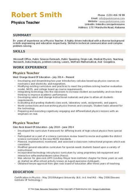 Cv For Teaching Job With No Experience Entry Level Behavior 