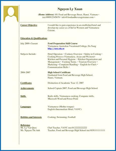Cv For Teaching Job With No Experience Entry Level Behavior 
