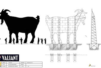 VALIANT to Erect WORLD’S LARGEST FREESTANDING GOAT for World Record ...